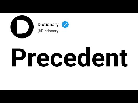 Precedent Meaning In English