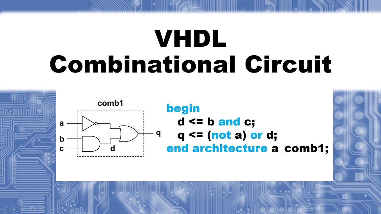Lecture 5: VHDL  - Combinational circuit