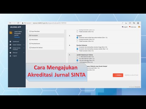 Tutorial Mengajukan Akreditasi Jurnal Ilmiah Online Melalui Website ARJUNA Agar Terakreditasi SINTA
