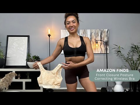 Amazon Finds: 2 Piece J-pone Women's Front Closure Posture Correcting Wireless Bra