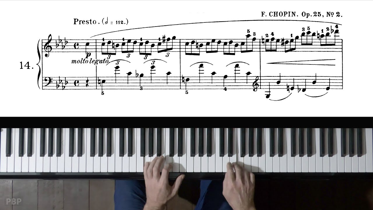 Chopin Etude Op.25 No.2 - P. Barton FEURICH 133 piano