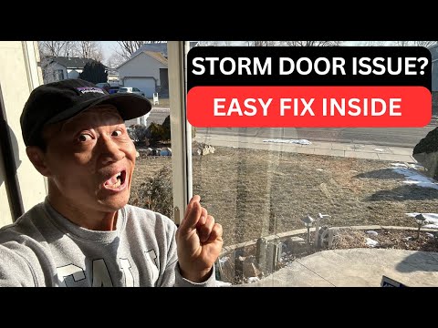 Storm door not closing all the way | Common problem | Easy Fix | Any DIY people can do this