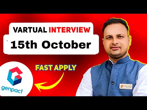 Genpact Hiring For Blended Process || Virtual Interview || Pan India Hiring || Bpo Jobs In Gurgaon |