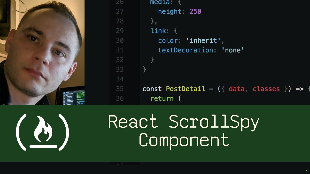 React ScrollSpy Component (P5D59) - Live Coding with Jesse