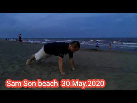 Pushup campaign in Sam Son beach, Thanh Hoa 30.May.2020