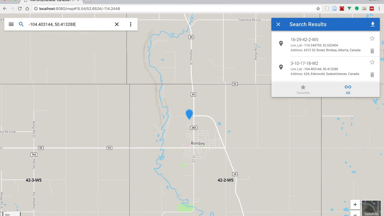 TownshipCanada: Canadian township grid system