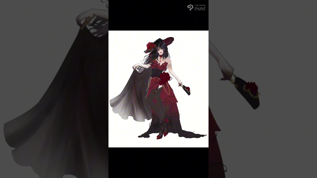Adoptable Design - 45 hours in 30 seconds. #digitalart #adoptable #speedpaint