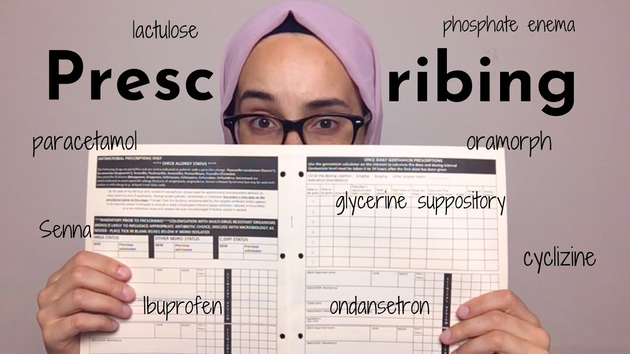 HOW TO PRESCRIBE COMMON MEDS FOR DOCTORS (WRITTEN EXAMPLES)