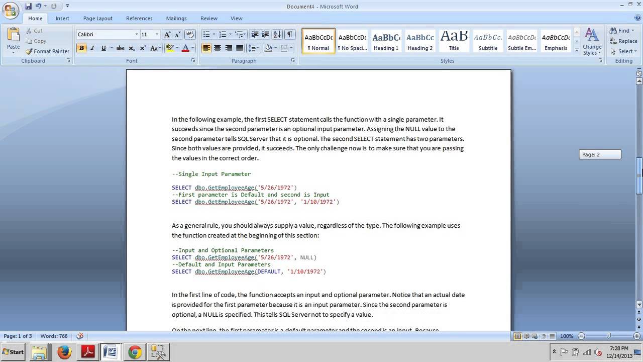 SQL Server tutorial 60: Executing scalar functions.