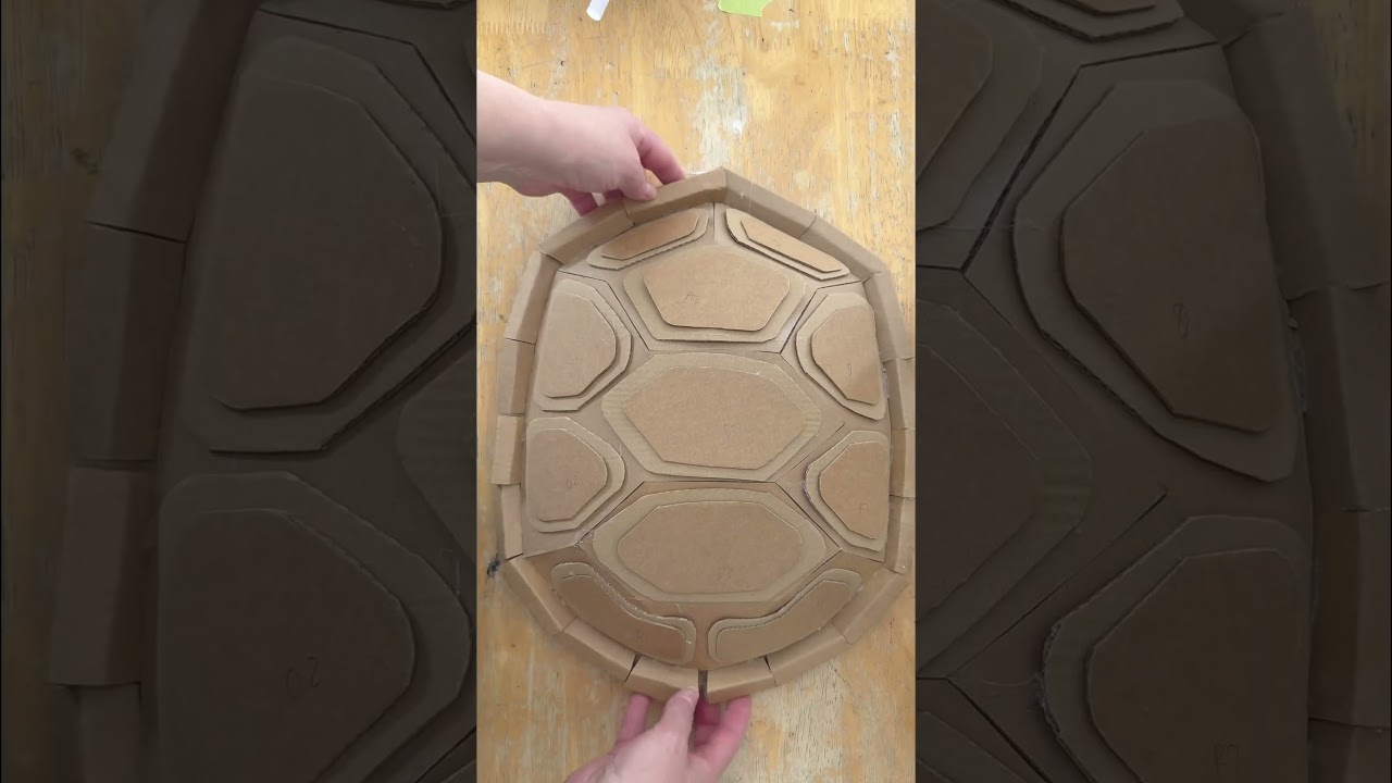 DIY Cardboard Turtle Shell Costume by Zygote Brown Designs