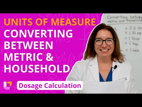 Units of Measure: Converting Between Metric & Household - Dosage Calculation | @LevelUpRN
