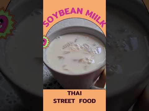 soy milk in the morning #breakfast #soymilk #streetfood#streetfoodthai