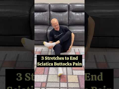 3 Stretches to End Sciatica Buttocks Pain! #drmandell #health #sciatica #piriformis