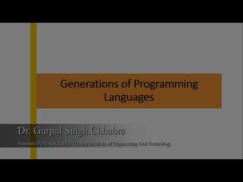 Generation Of Programming Languages