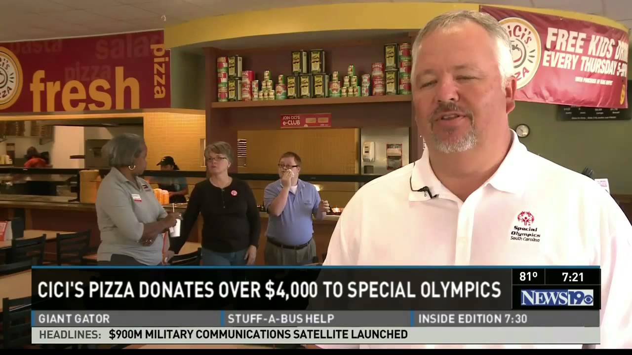2013 09 21 Cici's Pizza Donates Special Olympics 7PM