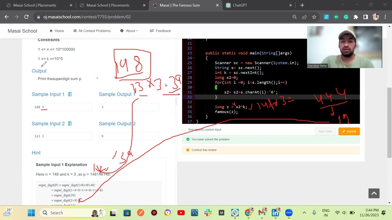 the Sum of Array  Problem with Recursion in Java | Coding Challenge