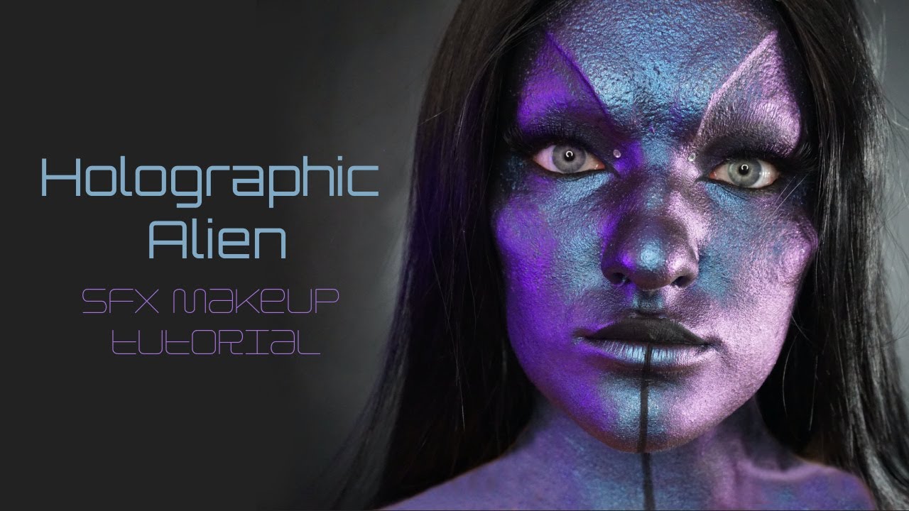 Holographic Alien SFX Makeup Tutorial