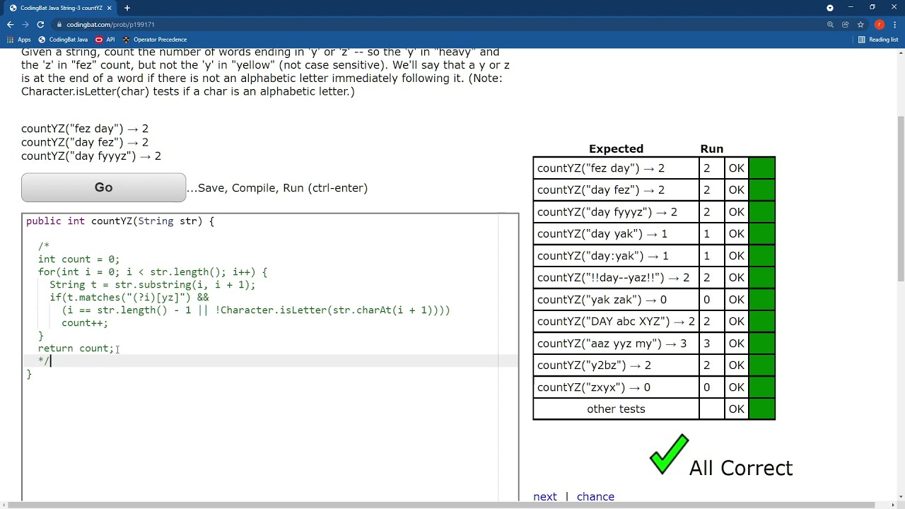 CodingBat Walkthrough: String-3