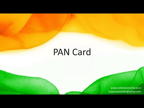 Pronunciation and full form of the term(s) "PAN Card".