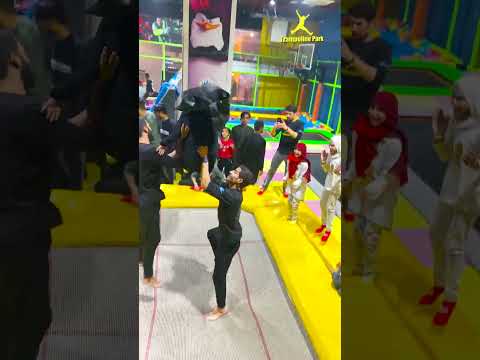 #576This trampoline 😳😳is so helpful, fly through the air like superman#amanahmalllahore #amanahmall