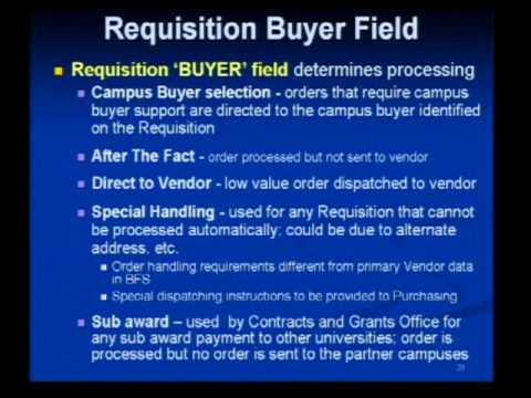 eProcurement Requisitions and Shopping Carts