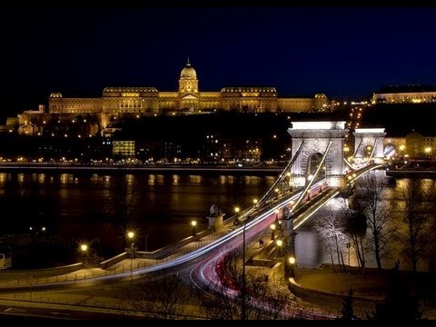 Departure from Budapest Airport at Night