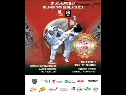 1st LKKL KARATE SKOLA Full Contact Open European Cup 16 March 2024