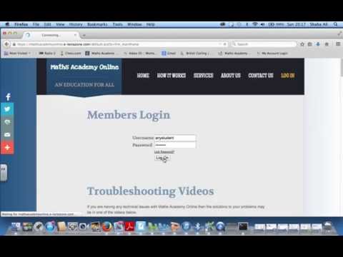 How to Log in to Maths Academy Online