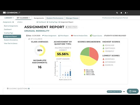 Intro to CommonLit & Student Data