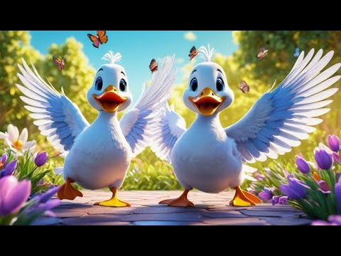 Two Little Ducks Learn to Spell | Fun Spelling Song for Kids | Easy Word Rhyme with Ducks