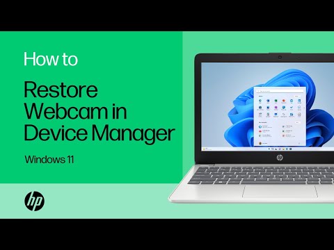 How to restore an HP webcam in Windows 11 Device Manager | HP Support