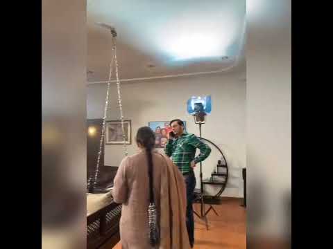 Actor Mehmood Aslam during the shooting of drama Bulbulay #shorts