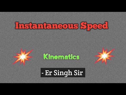 instantaneous speed