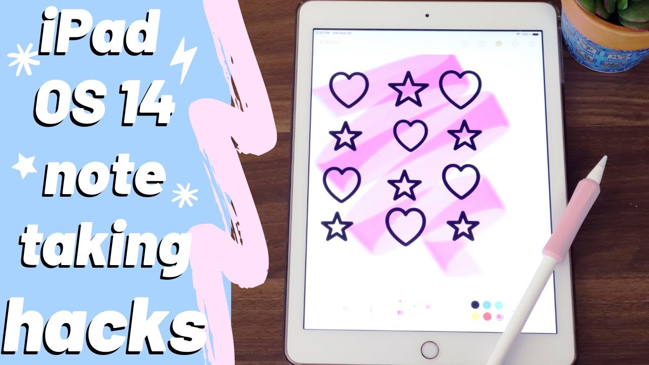 iPad OS 14 NOTE TAKING HACKS That ACTUALLY Work With The Apple Pencil | GoodNotes 5 and Notes