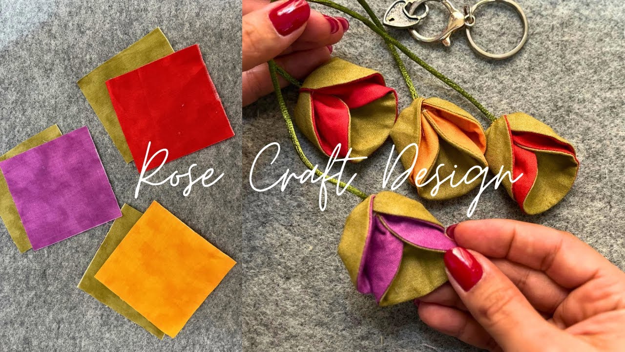 sewing a fabric tulip in 5 minutes at home || easy tutorial 