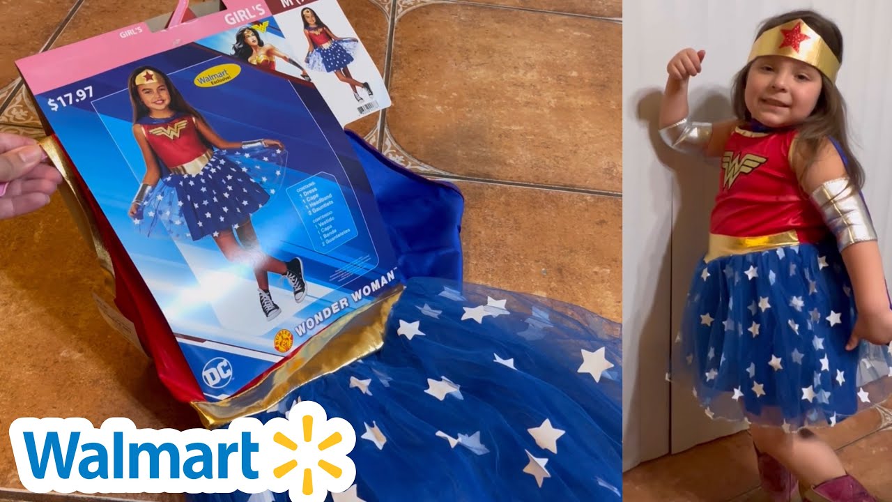 WALMART HALLOWEEN COSTUME UNBOXING || WALMART WONDER WOMAN COSTUME