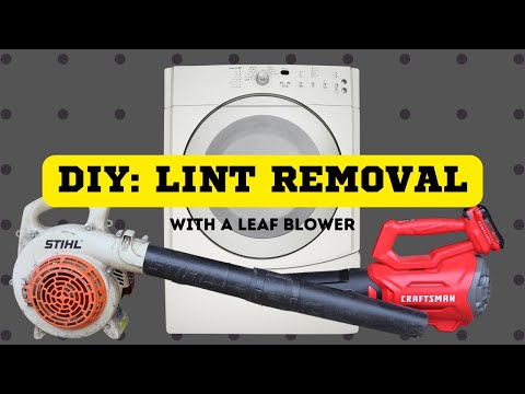HOW TO Clean DRYER Vent WITH LEAF BLOWER