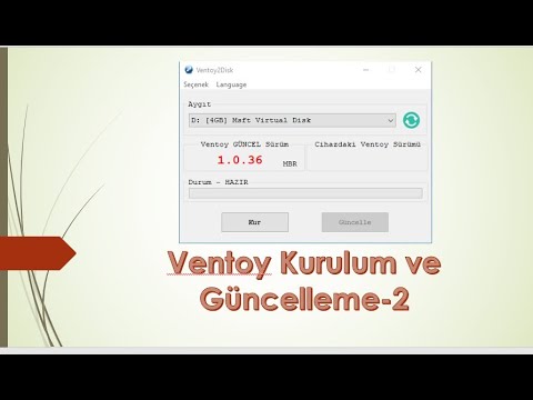 Video2.1 Ventoy Kurulum ve Güncelleme