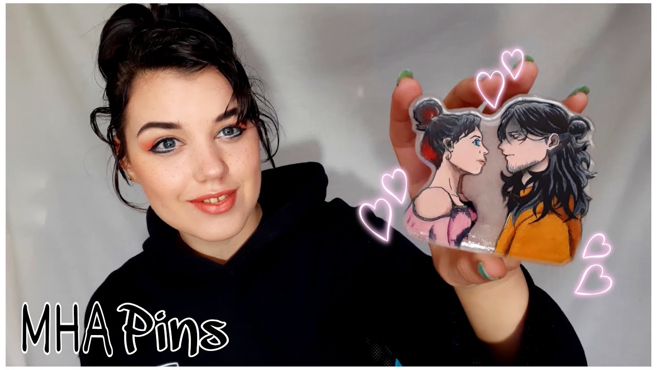 DIY Shrinky Dink My Hero Academia Pin!!