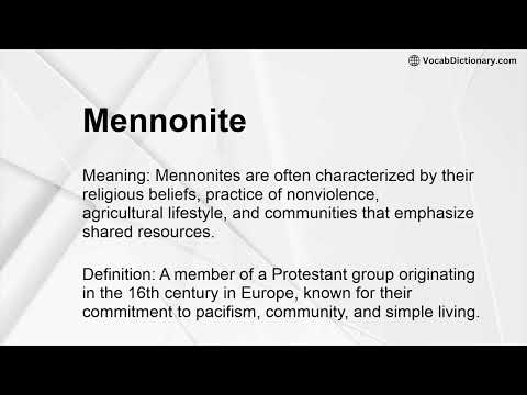 Mennonite Meaning