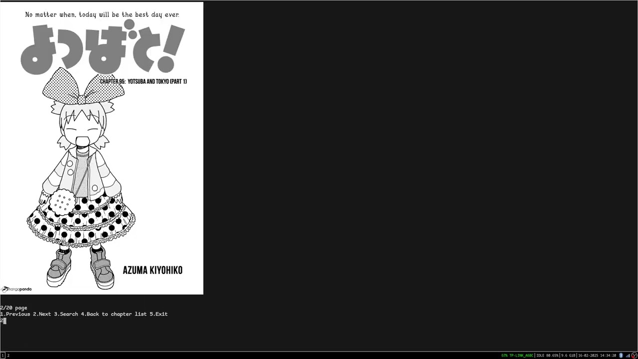 man-cli, read manga on your terminal