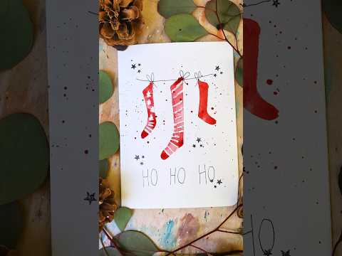 Christmas stockings Easy Card