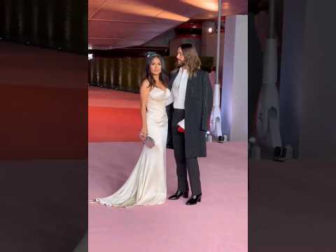Salma Hayek and Jared Leto attend at academy museum gala 23 🤍