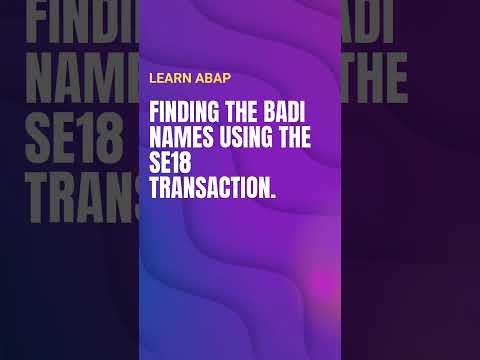 How to find a BADI in SAP ABAP? #abap #sapabap #abapinterviewquestions#badiinterviewquestions