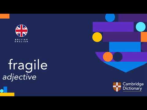 How to pronounce fragile | British English and American English pronunciation