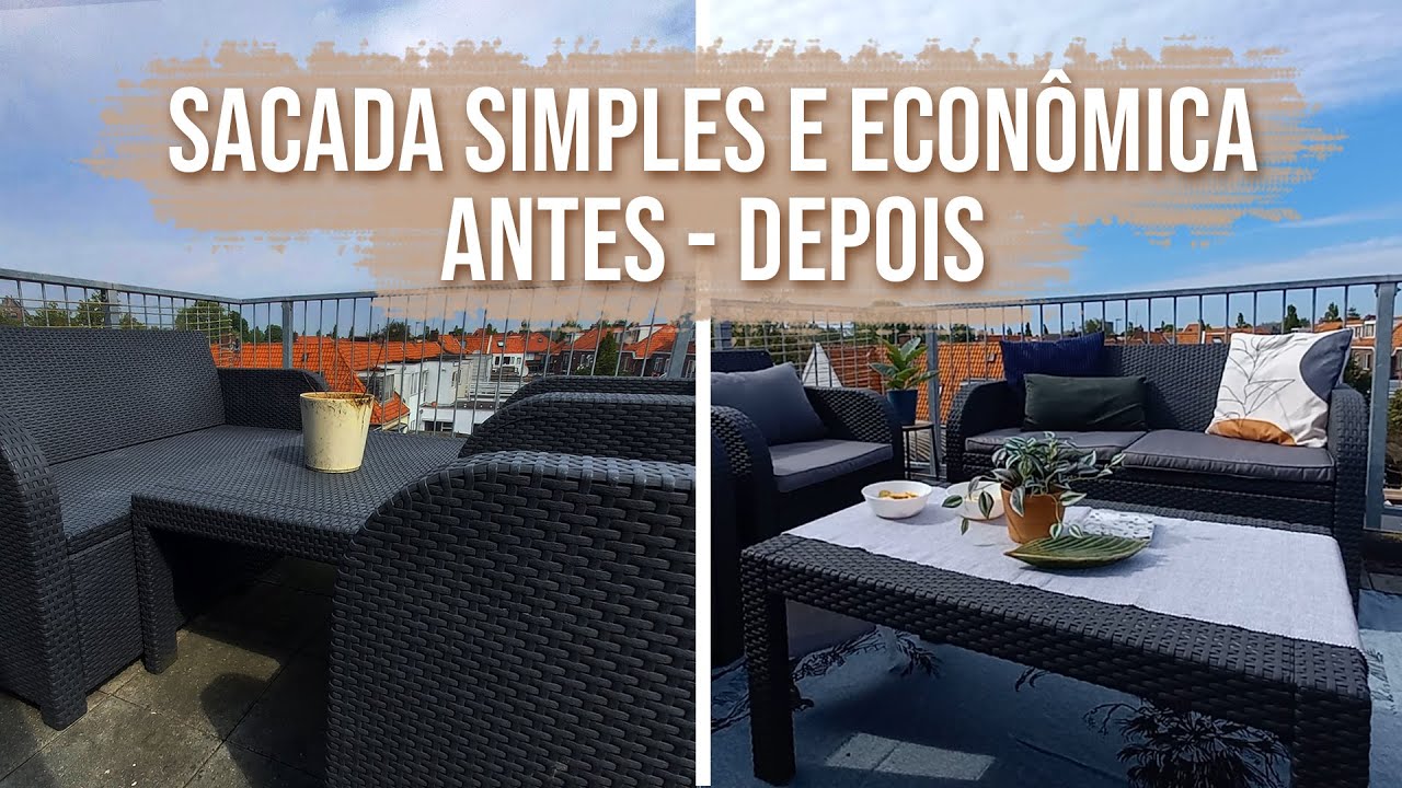 DECORAÇÃO DE SACADA pequena e simples