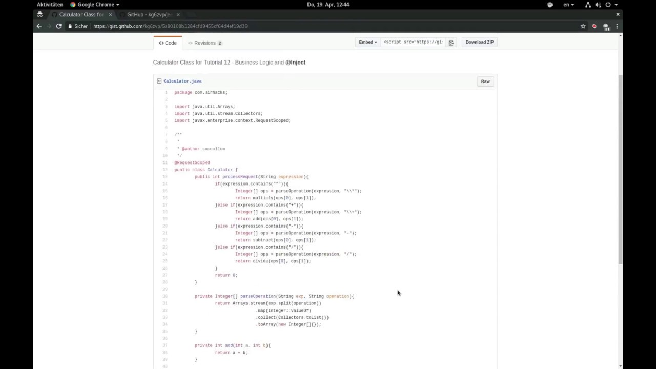JavaEE/JakartaEE Tutorial 12 - Service Objects and Inject