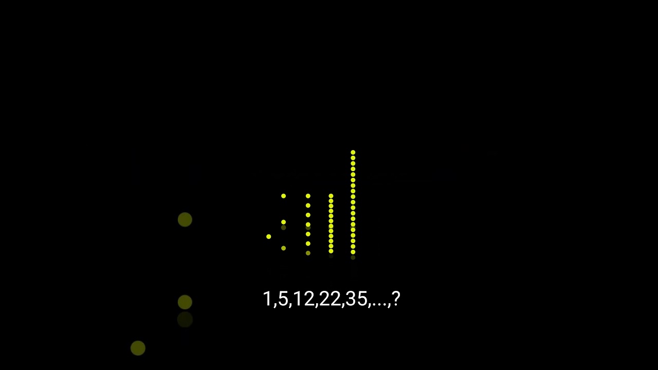 Pentagonal numbers  #maths #mathematics