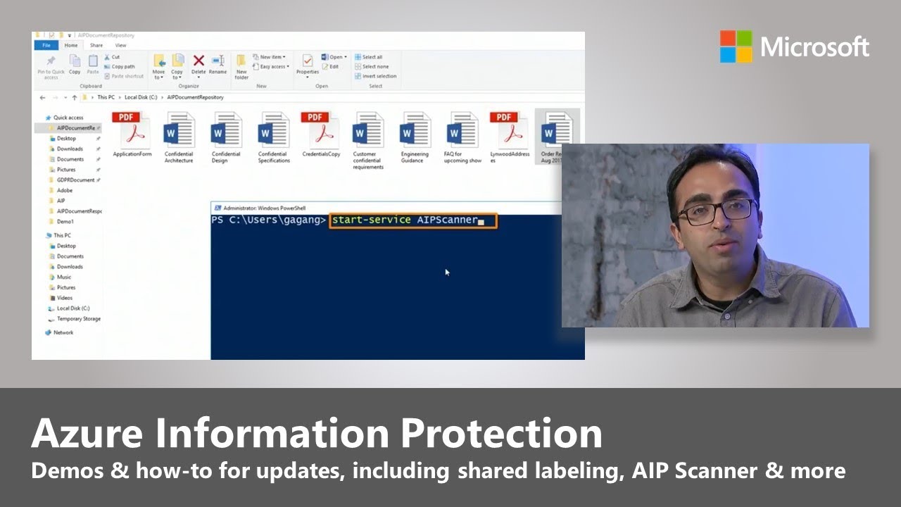 Azure Information Protection: Unified labeling, on-prem scanning and protection across platforms