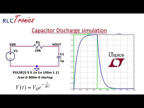 RT#3. LTSpice simulation tutorial - Capacitor Discharge (ENG)